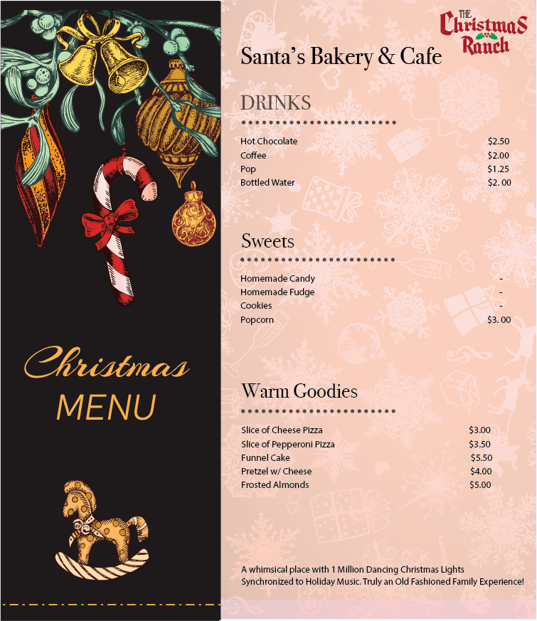 Santa’s Bakery & Cafe | The Christmas Ranch in Morrow, OH